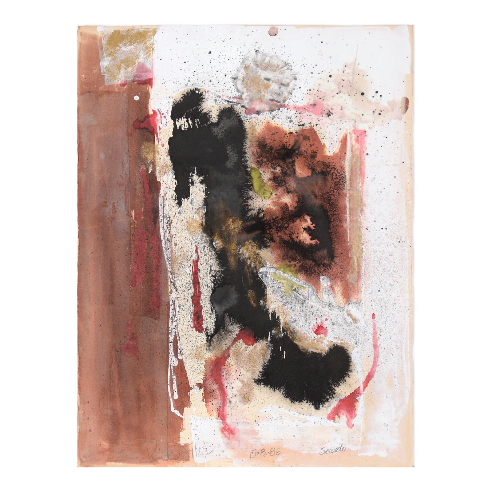 "Soweto" Figurative Abstract Expressionist in Acrylic on Paper by ...