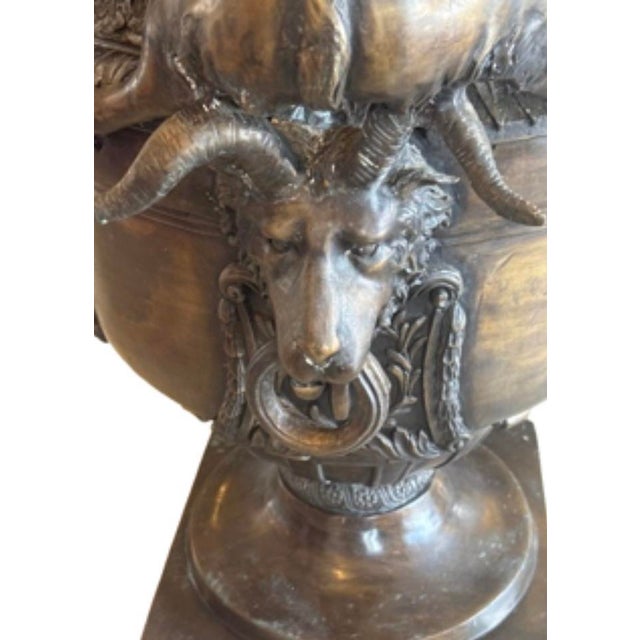 1960s Monumental Bronze Neo-Classical Urn | Chairish