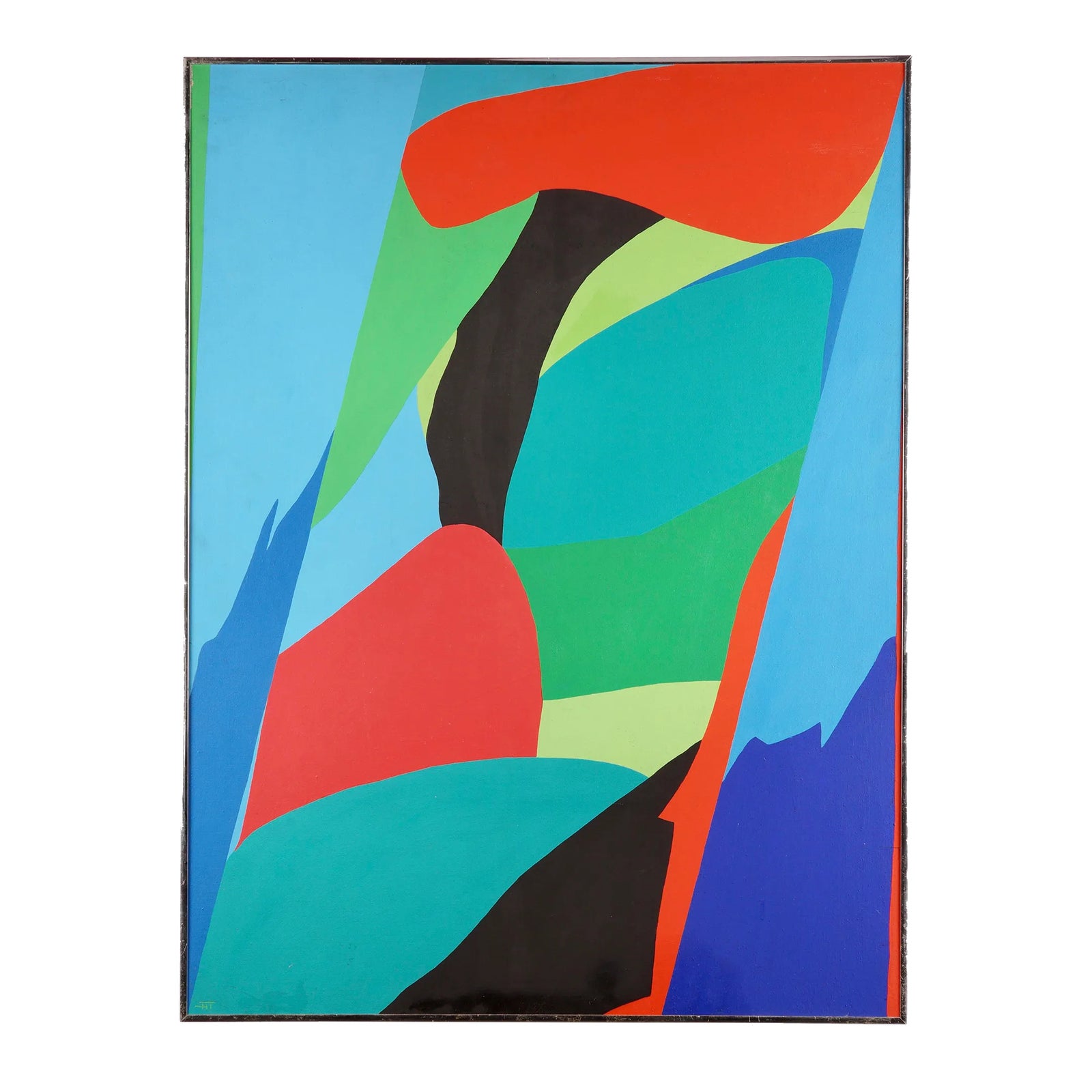 Vintage Abstract Oil Painting "Hope Came With the Dawn" by Helen Smith ...