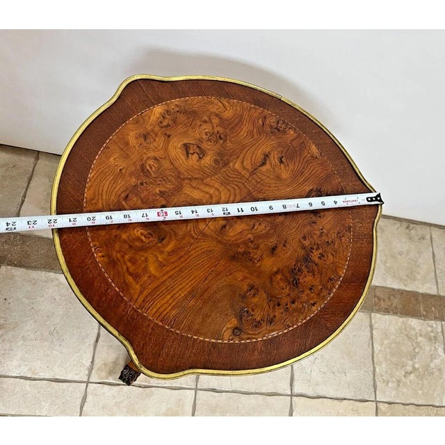 1910s Antique Drum Table Entry Stand Round Pedestal Tri Legs Brass ...