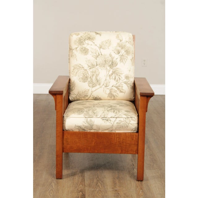 Stickley Mission Collection Cherry Spindle Lounge Chair with Tight Seat ...