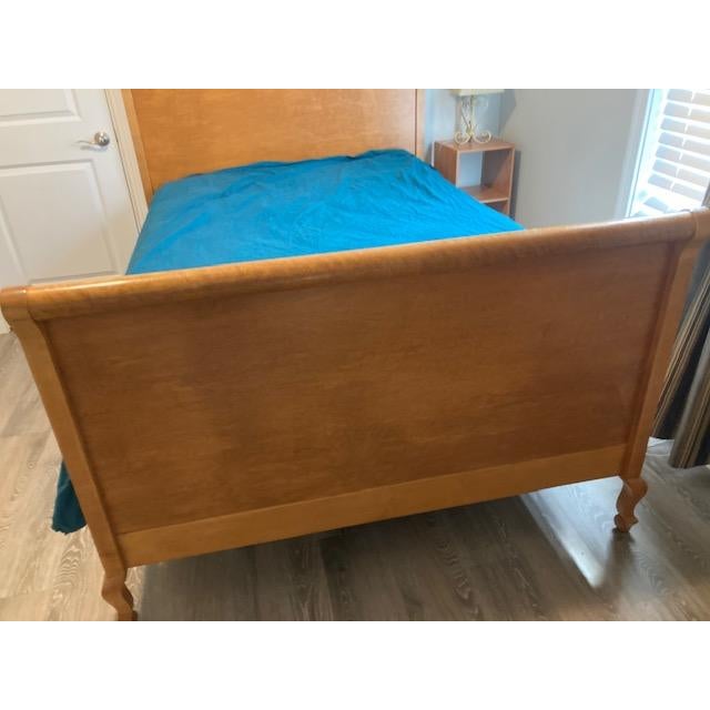 Curly Maple Full Size Bed | Chairish