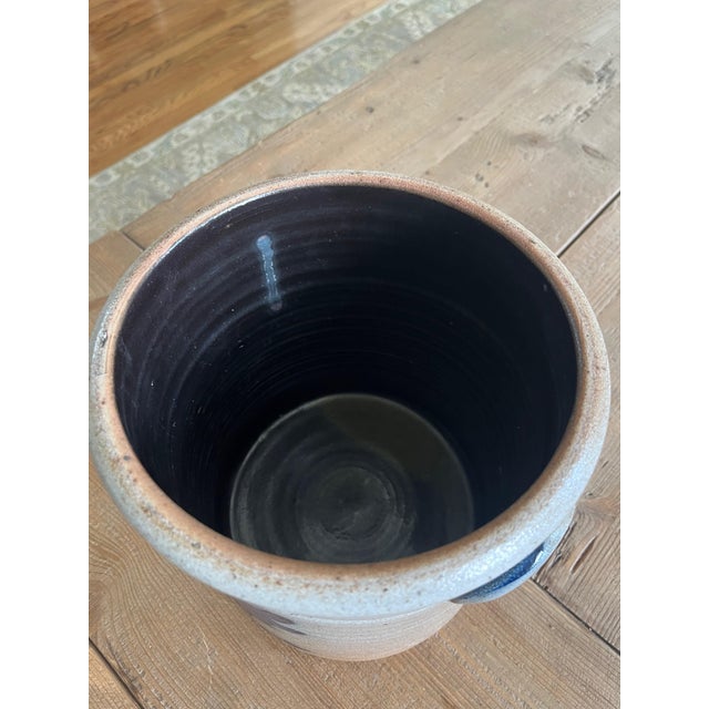 Vintage Rooster Rowe Pottery Works Crock - One Gallon | Chairish