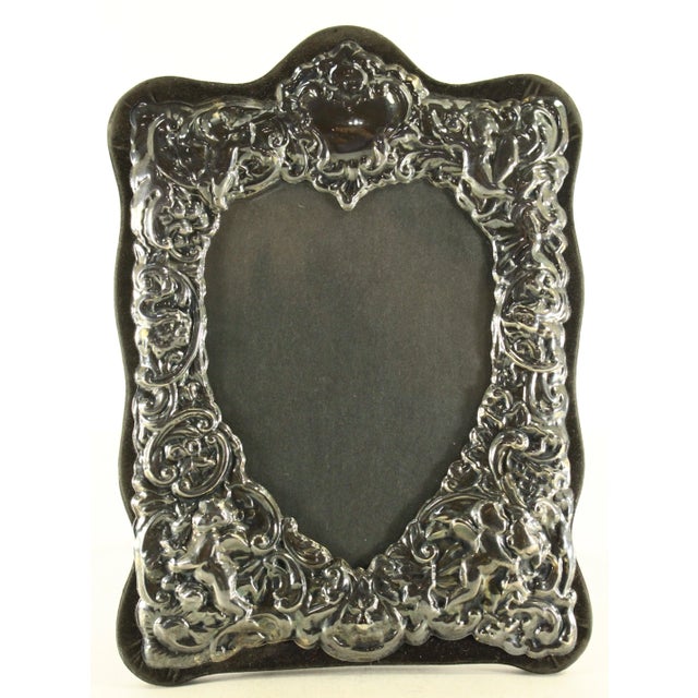 1970s Silver Repoussé Picture Photo Frame Belle Epoque Rococo Taste ...