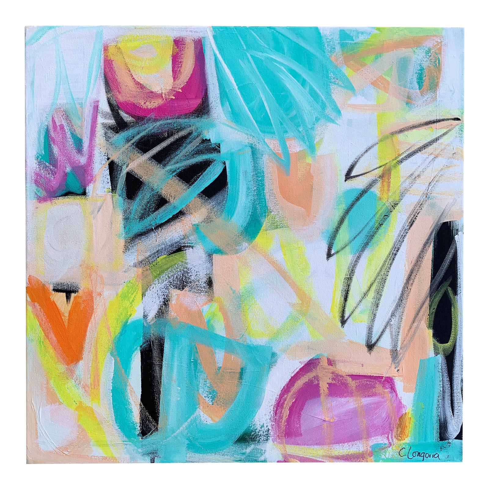 Christina Longoria “Summer Breeze” Painting | Chairish