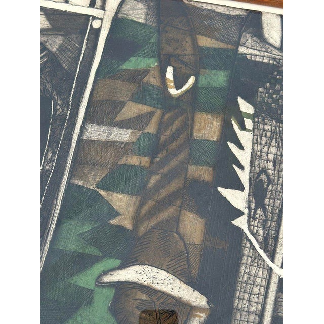 Vintage Mid-Century "El Dia De Los Muertos" Color Intaglio by Harry ...