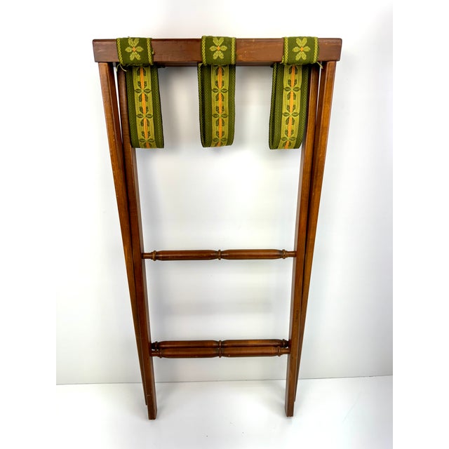 Vintage Mid Century Tall Luggage Rack | Chairish