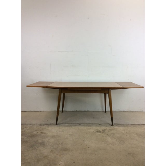 Mid Century Modern Small Draw Leaf Table | Chairish