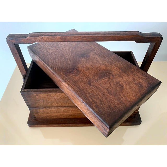 Chinese Huanghuali Stacked Carrying Box | Chairish