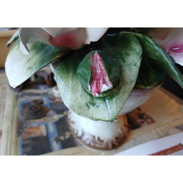 Mid 20th Century Capodimonte Flower Centerpiece | Chairish