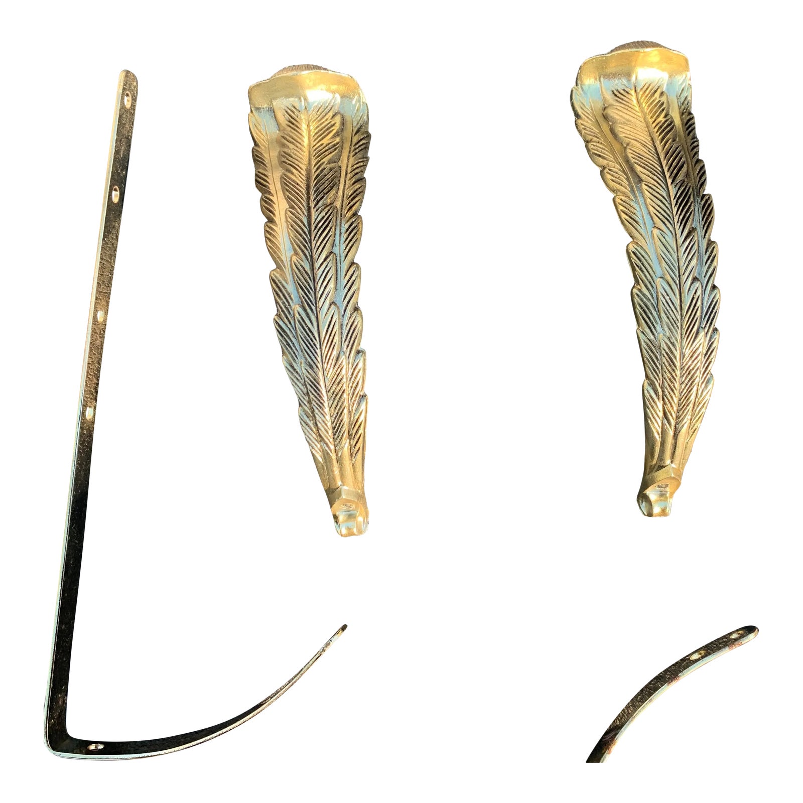 1970s Hollywood Regency Acanthus Composite Drapery Holders- a Pair ...