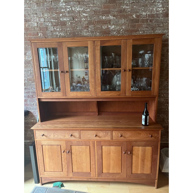 Scott Jordan Large China Display Hutch With Cabinets and Drawers | Chairish