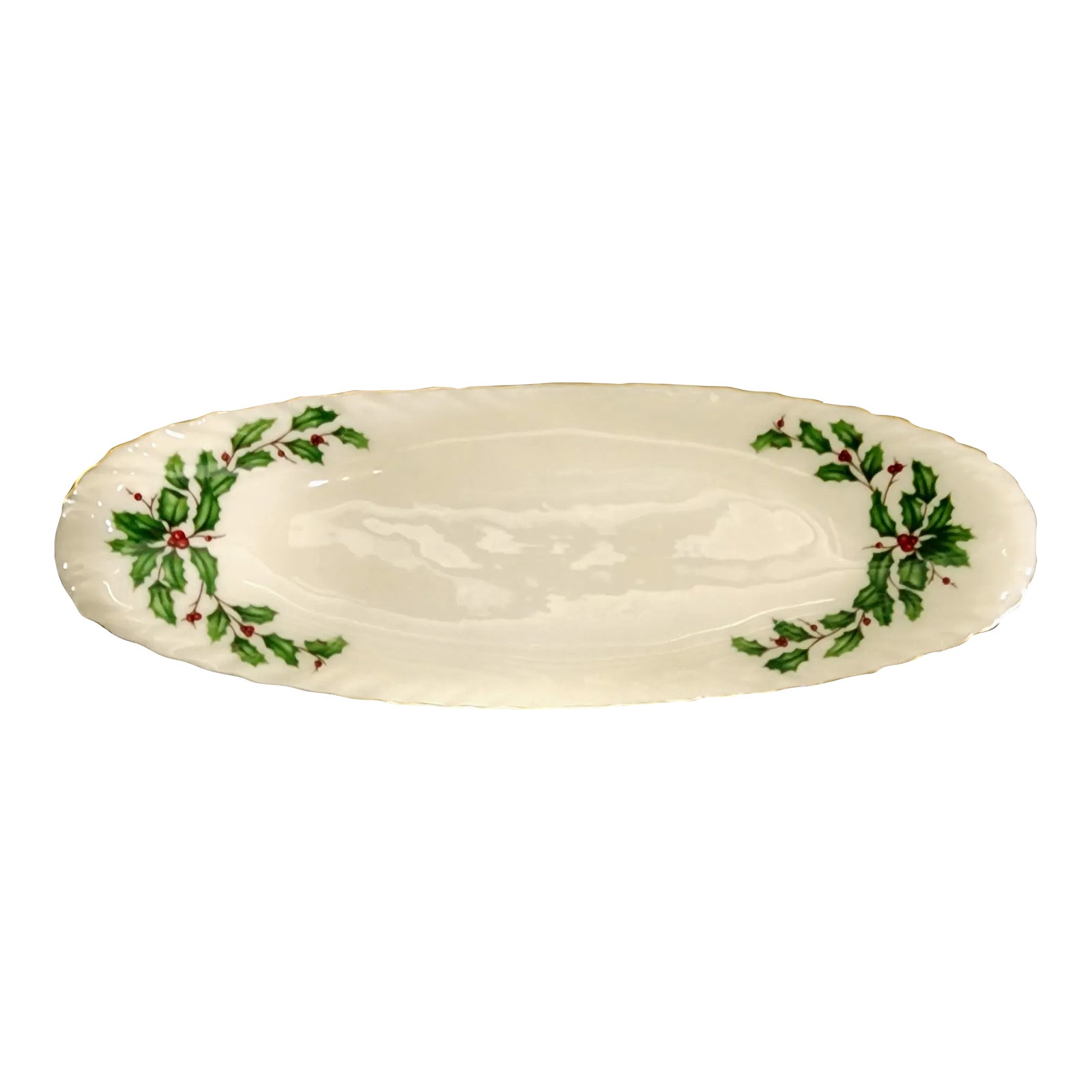 Lenox Vintage Fine China 24k Gold Hand-Painted Holiday Condiment Dish ...