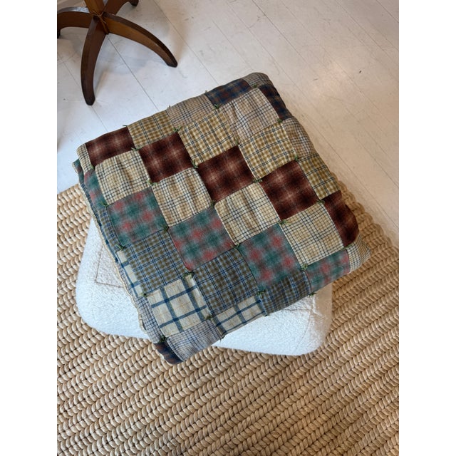 Vintage Multicolored Patchwork Quilt | Chairish