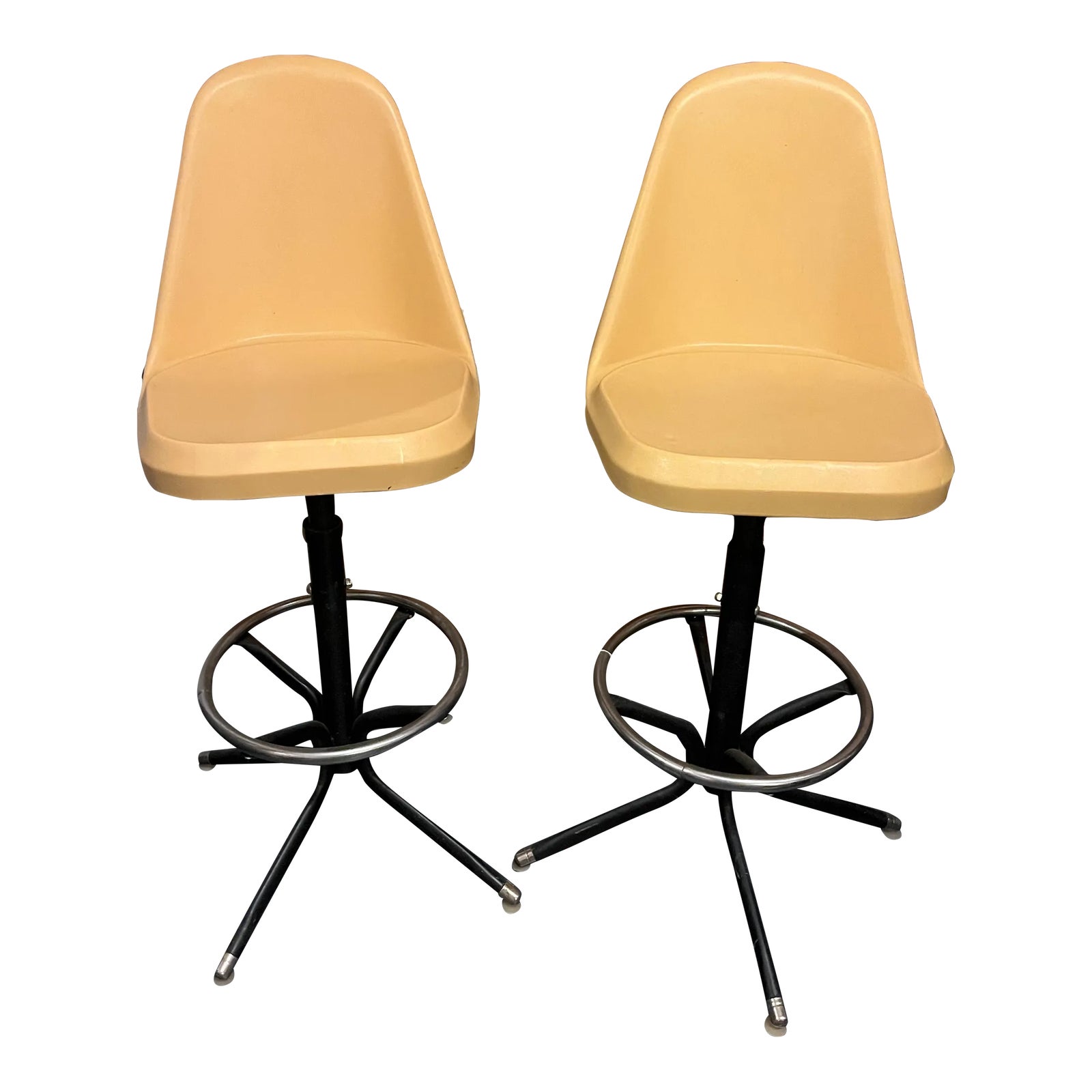 1960s Set of Vintage Comfortline Chicago Swivel Counter Stools | Chairish