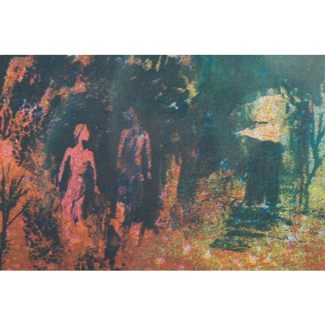 Hoi Lebadang 1960s Meet Lovers Under the Moon Abstract Lithograph Print ...
