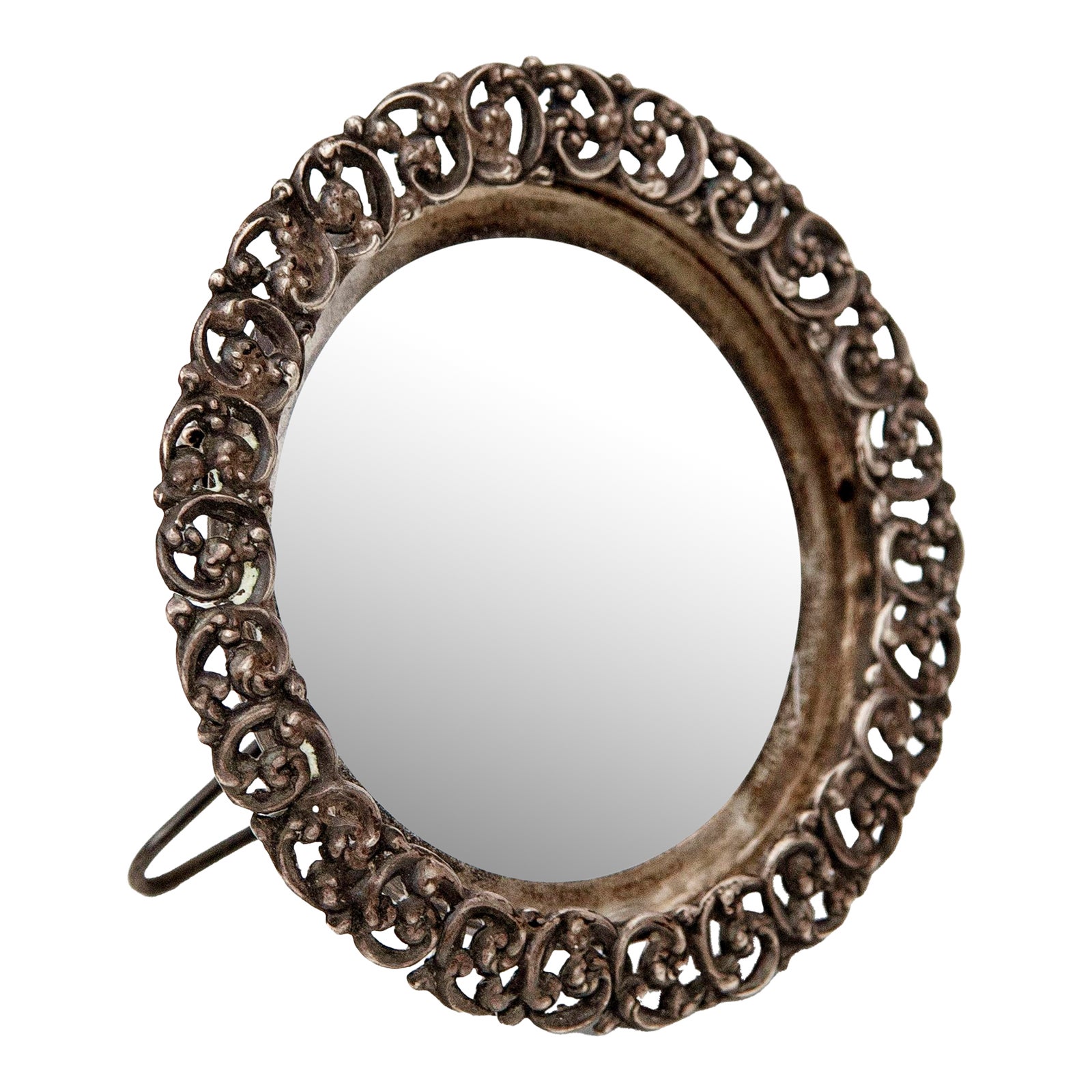 Small Early 20th Century Round Table Frame | Chairish