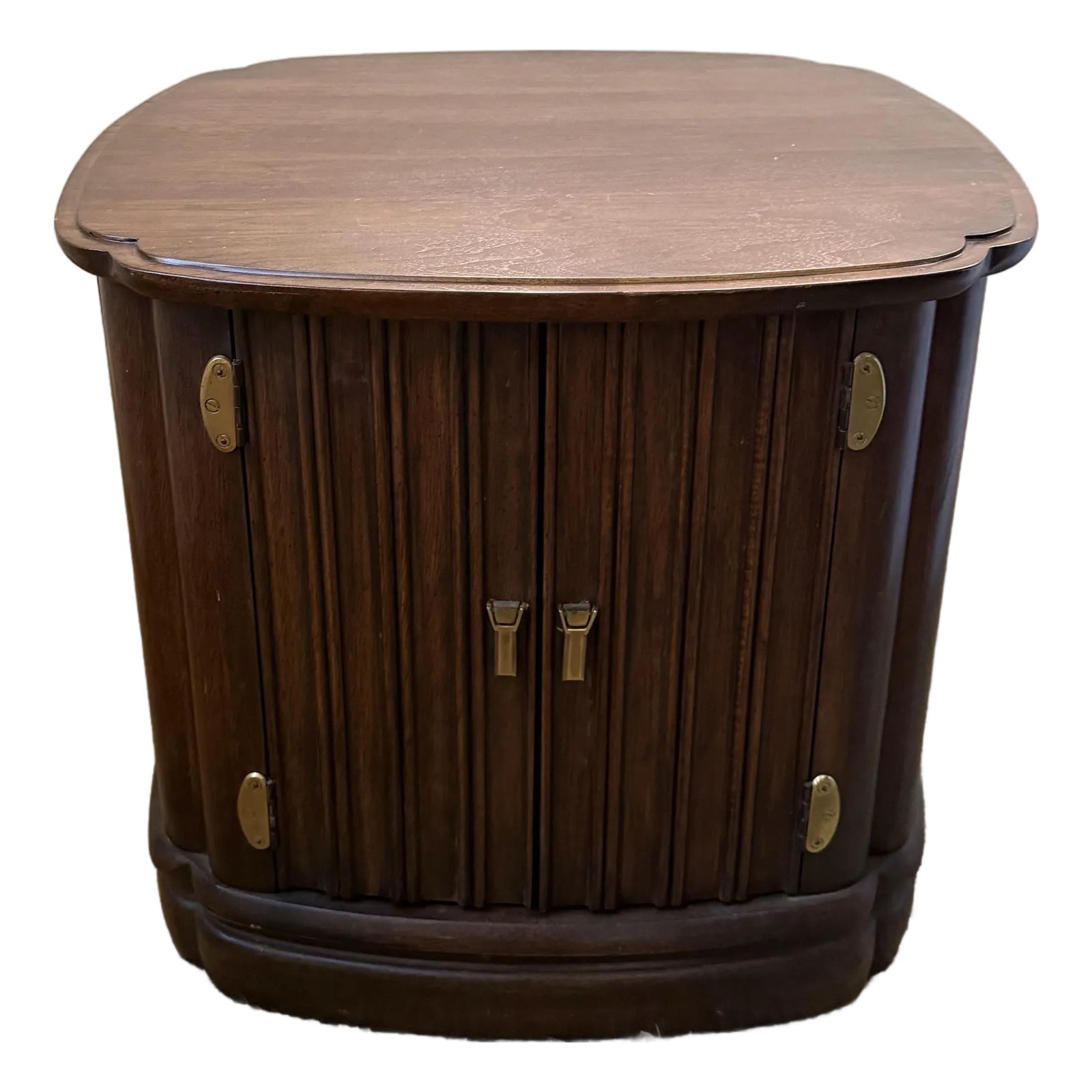 Vintage Davis Cabinet Company (Henredon)Mid Century Modern Walnut Drum ...