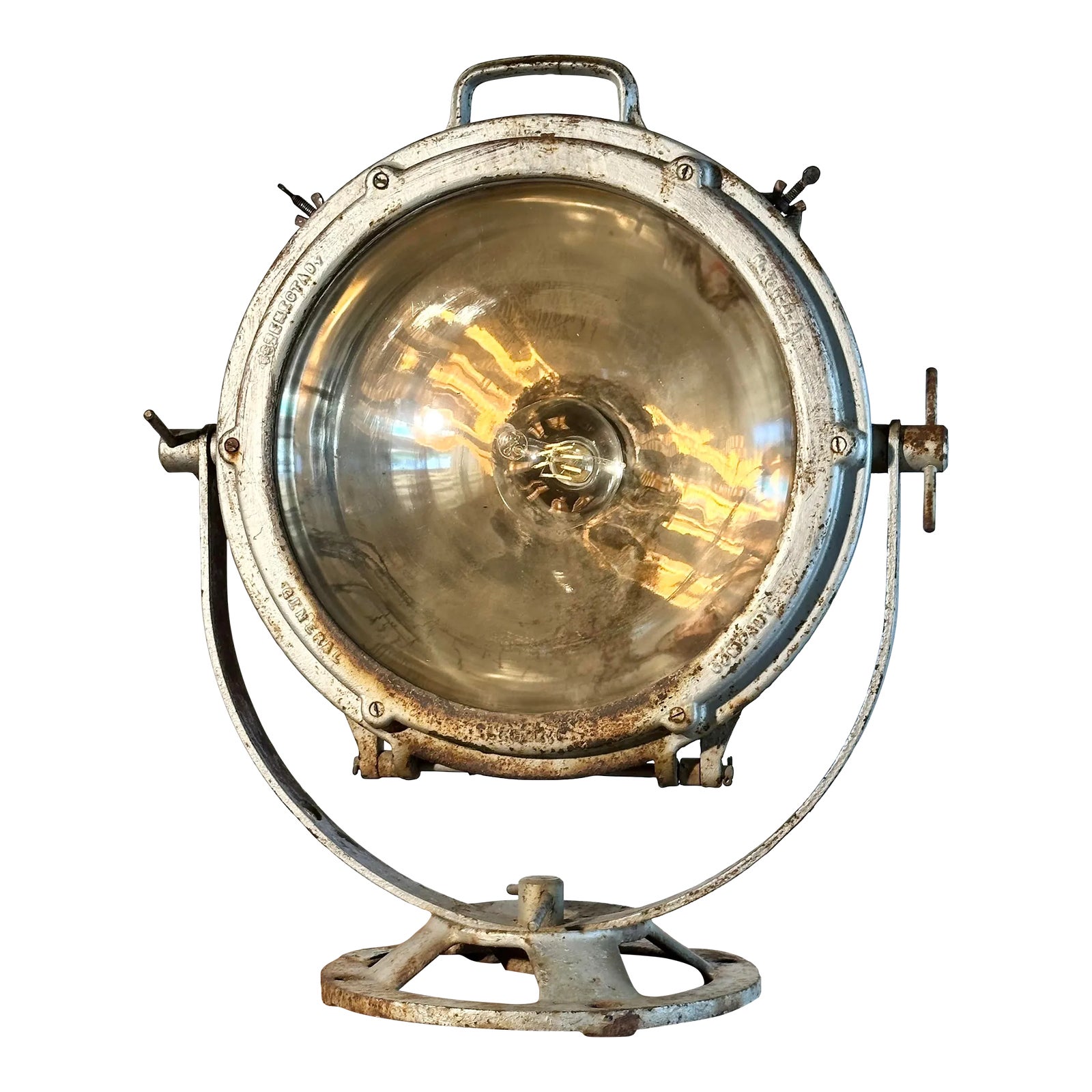 Vintage General Electric Nautical Ship Spotlight, Search Lamp 1940 ...