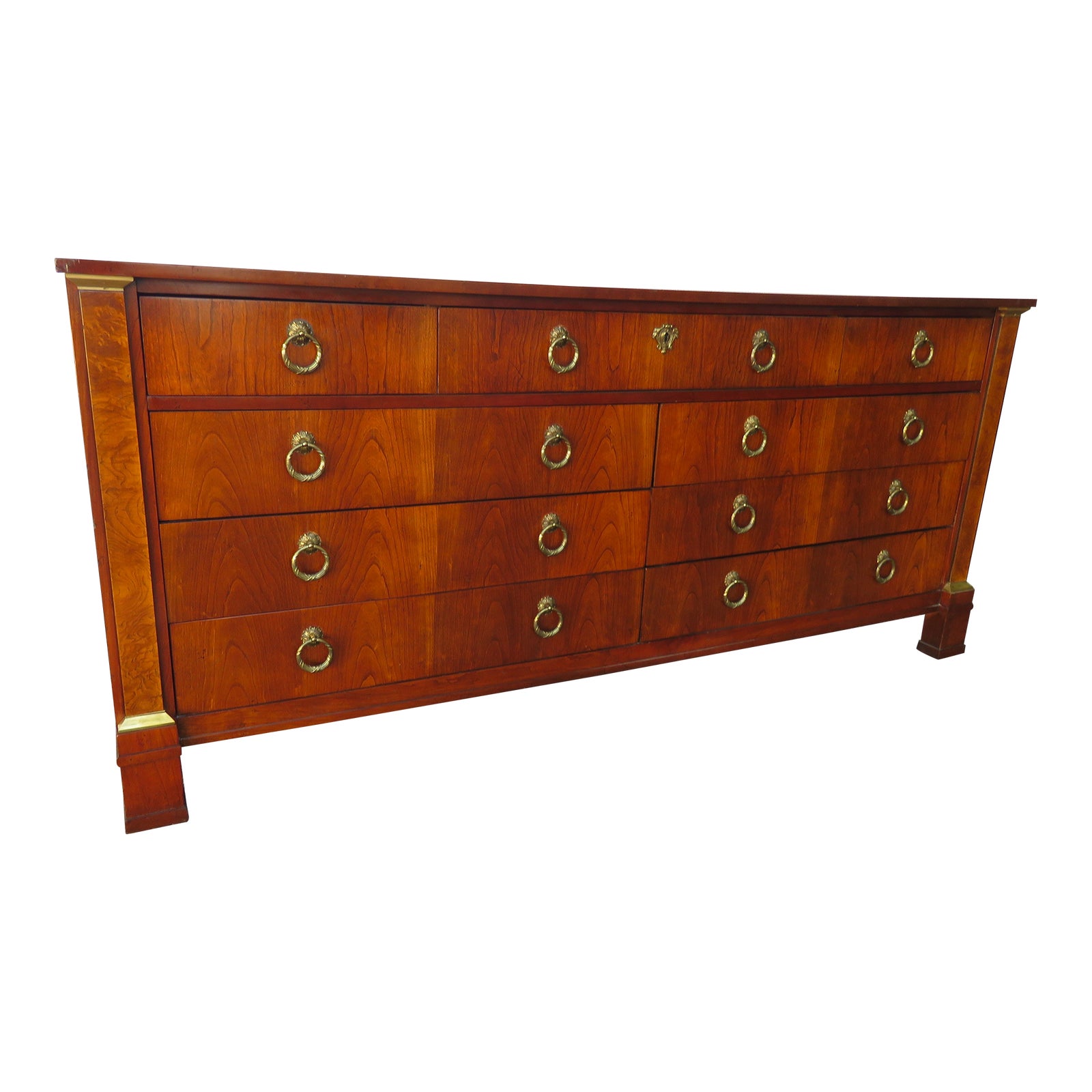 Baker Long Low Dresser Bathroom Vanity | Chairish