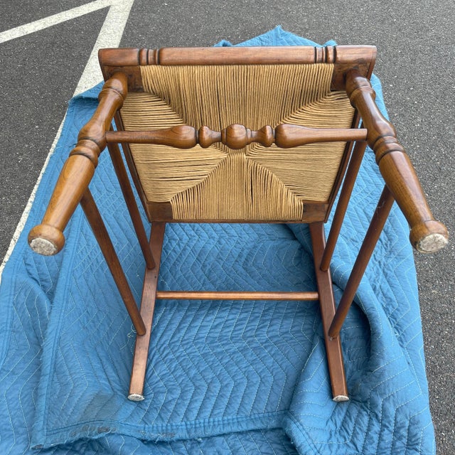 Thomasville Bay Colony Traditional Cherry Ladder Back Rush Dining ...