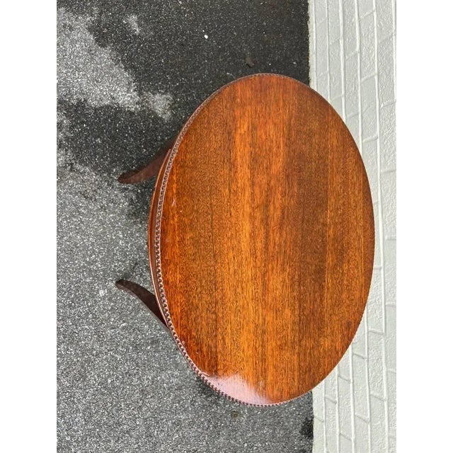 Early 20th Century Antique Mahogany Oval Side Table | Chairish