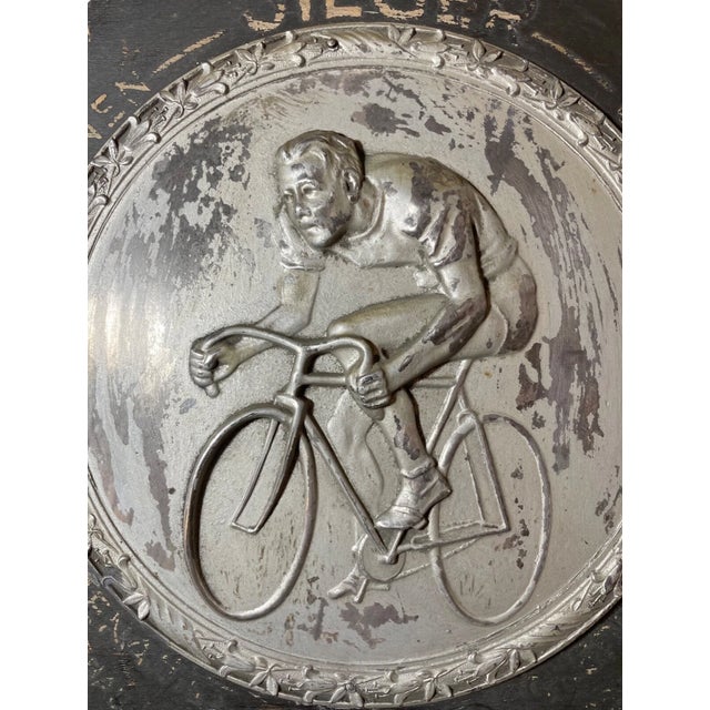 Rare Antique German Sieger Bicycle Plated Metal Wood Hand Painted ...