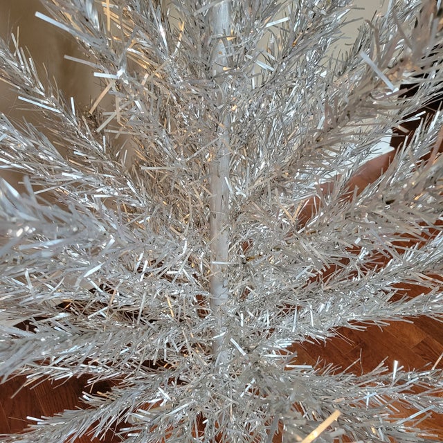 Vintage 7' Evergleam Deluxe 100 Branch Stainless Aluminum Christmas ...