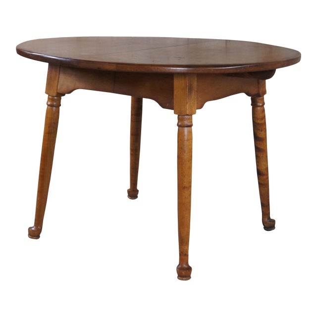 1940s Cushman Colonial Maple Country Farmhouse Extendable Dining ...