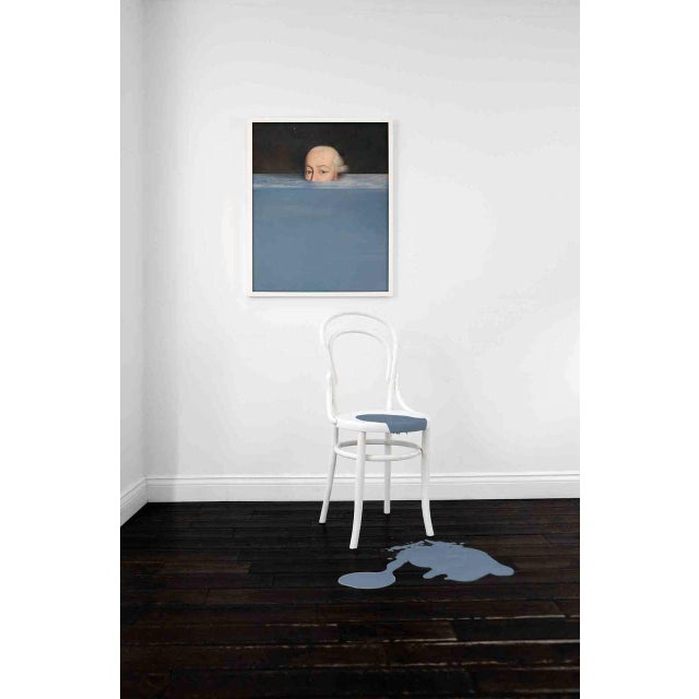 1950s Dada Inspired Pastel Portrait Modern Framed Wall Art | Chairish