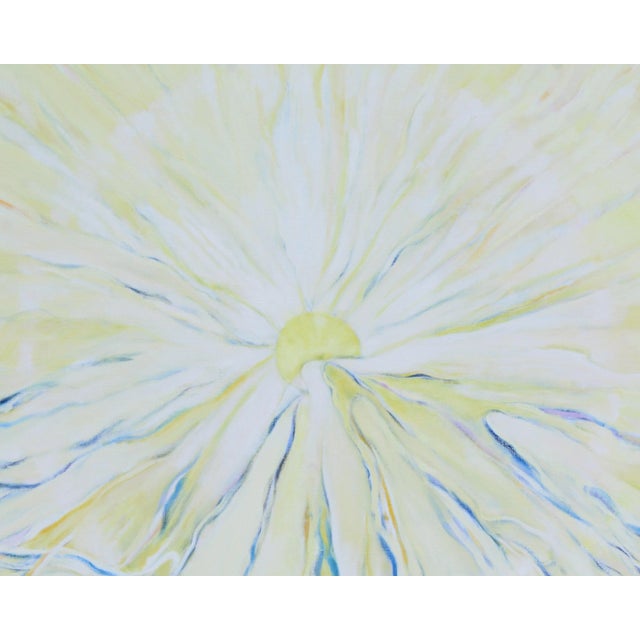 Ronald D. Newman Signed Oil on Canvas "Vail of Light" Abstract Painting ...