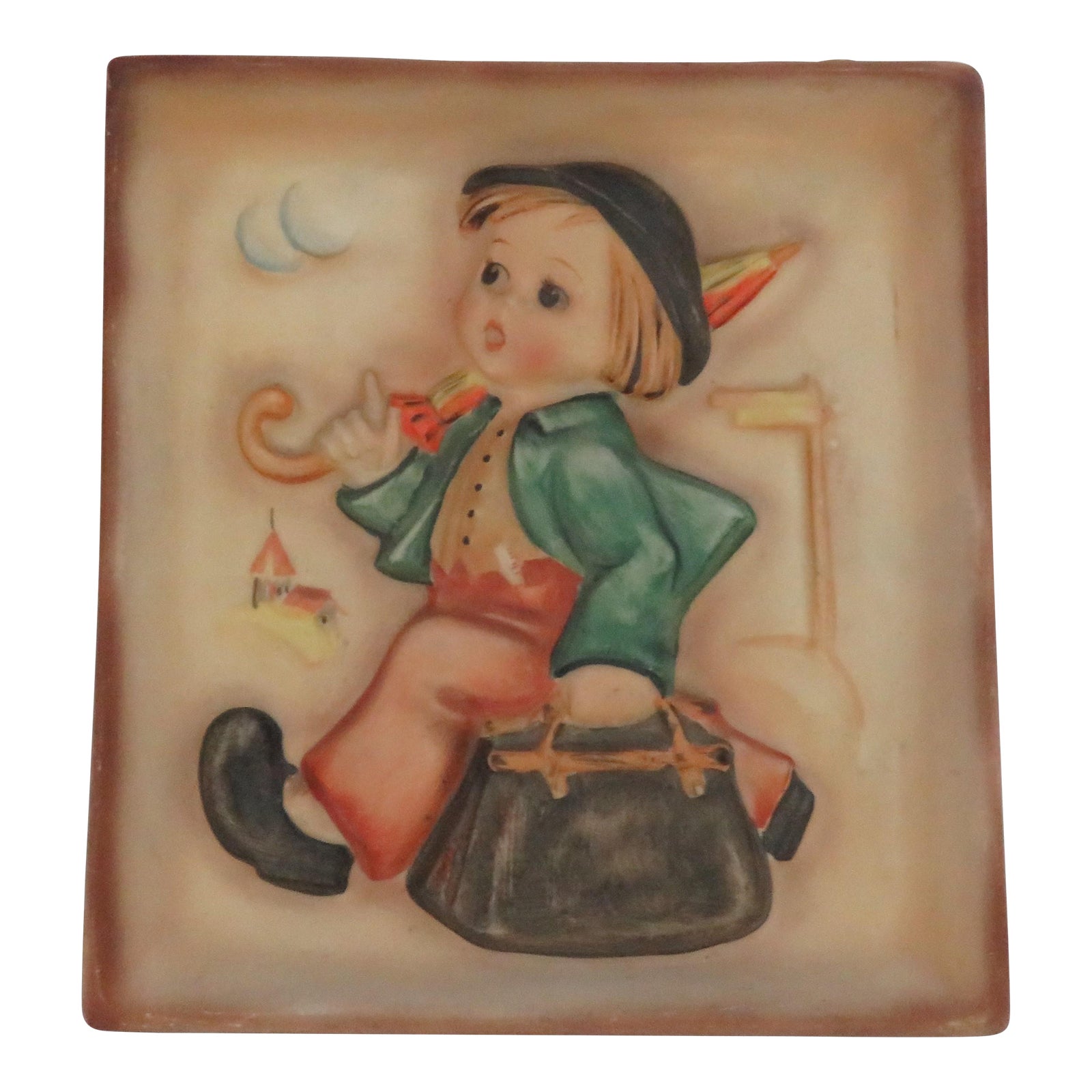 Hummel 92 Merry Wanderer Plaque Vintage 1935-1949 | Chairish