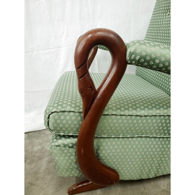 Mid 20th Century Luxury Furniture Model III Upholstered Rocking Chair ...