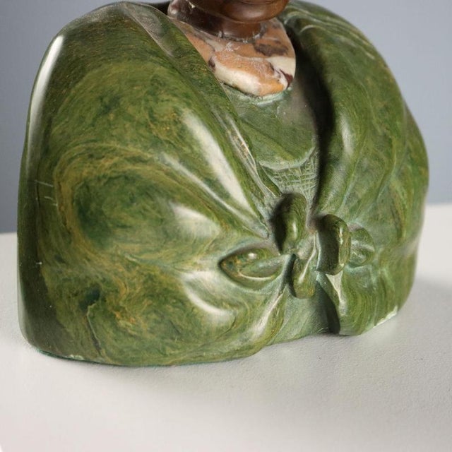 Joseph Mabena Stone Bust of an African Woman | Chairish