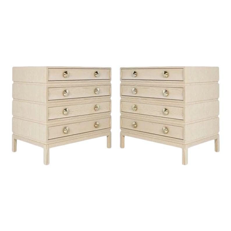 Stacked Chests of Drawers in Limed Oak | Chairish