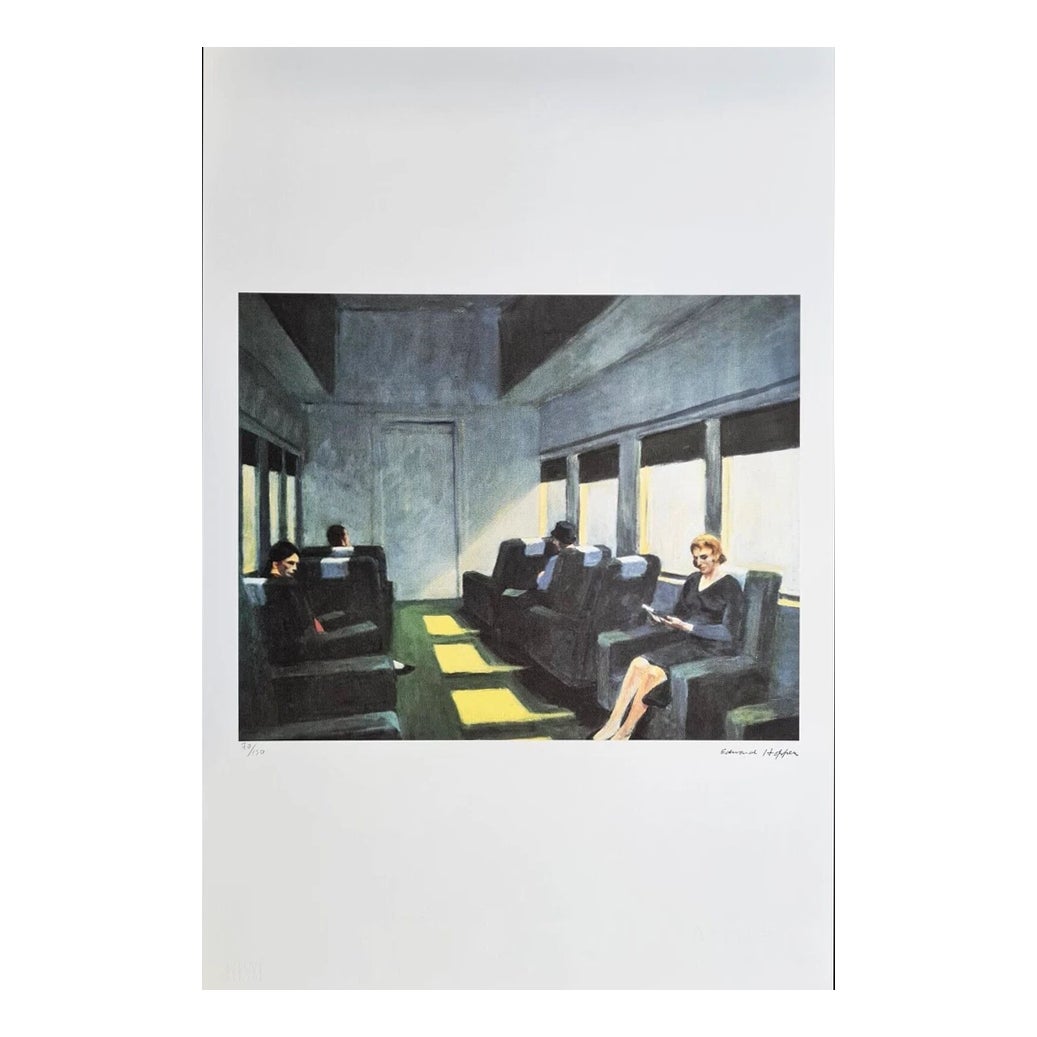 After Edward Hopper, Chair Car, 1990s, Paper | Chairish