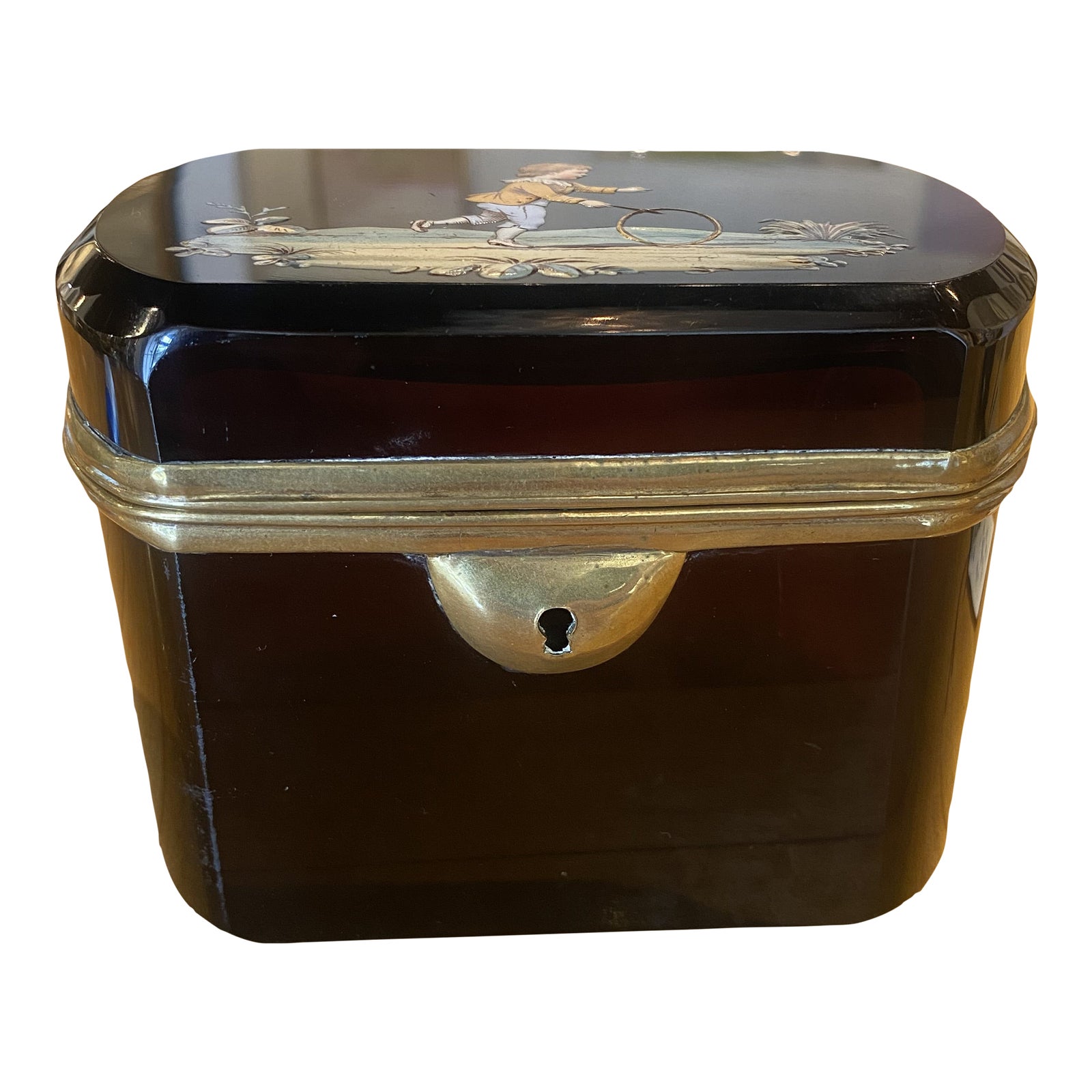 Early 19th Century Bohemian Sugar Casket in Rare Amethyst Featuring ...