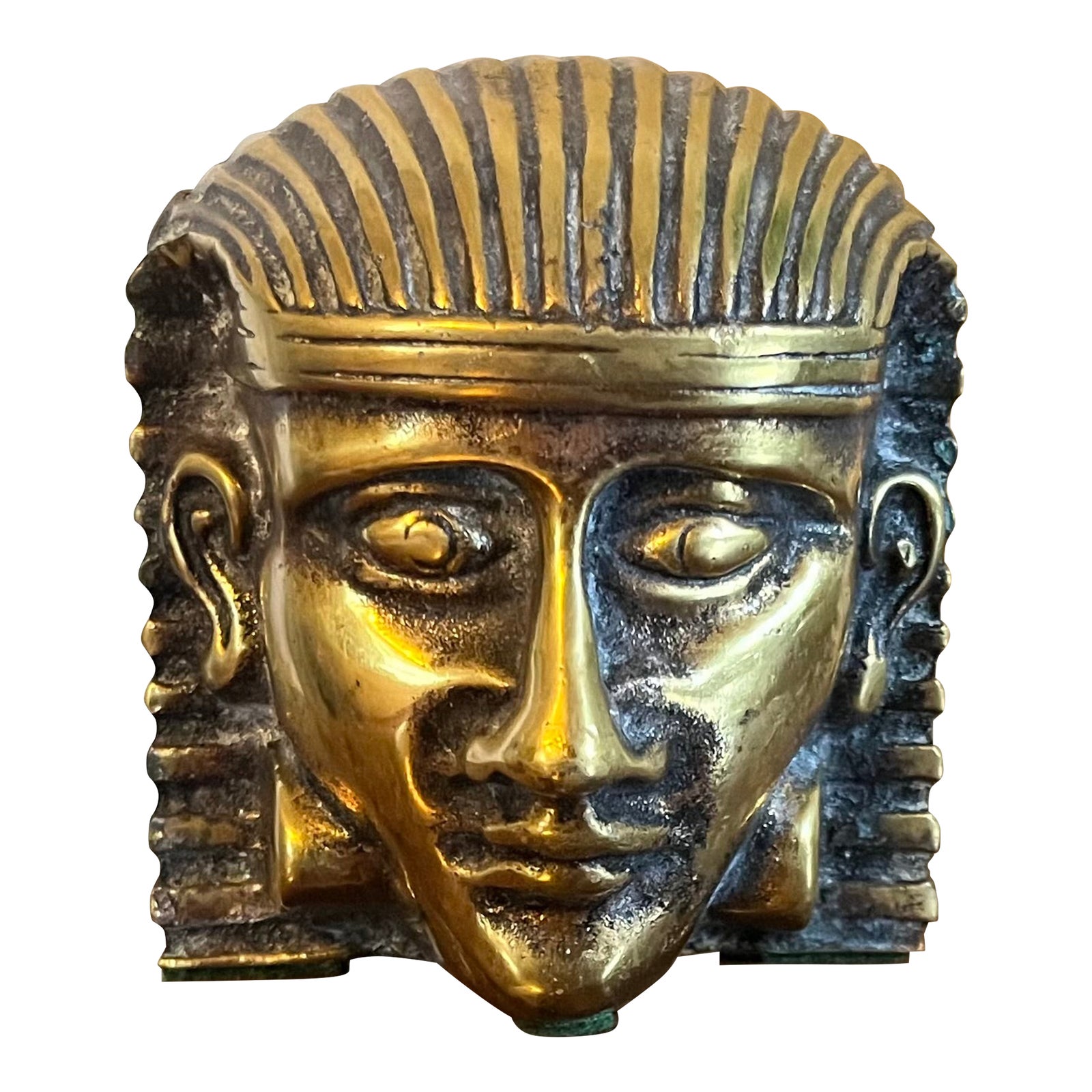 Antique 19th Century English Regency Bronze Egyptian Revival Pharaoh ...