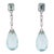1920s Vintage Art Deco Aquamarine Diamond Platinum Drop Earrings | Chairish