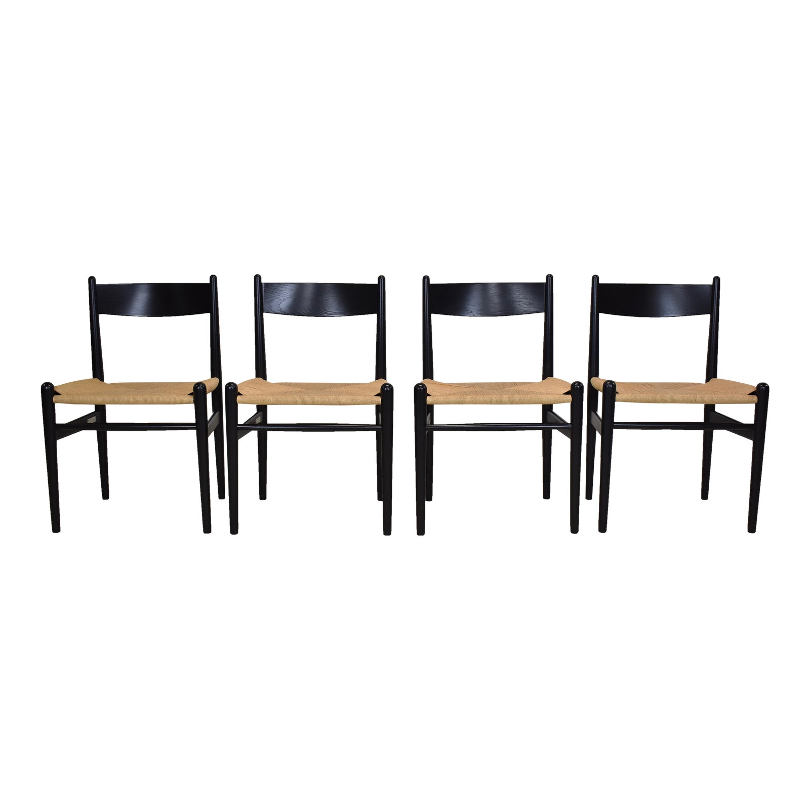 Contemporary Carl Hansen and Sons, Hans J. Wegner Ch36 Chairs – Set of ...