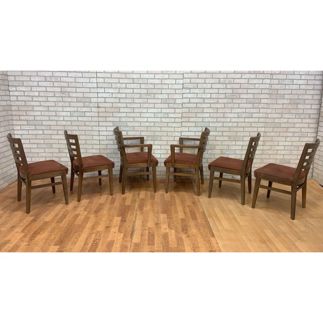 Mid Century Modern G-Plan Style Walnut Fold Down Dining Table and 6 ...