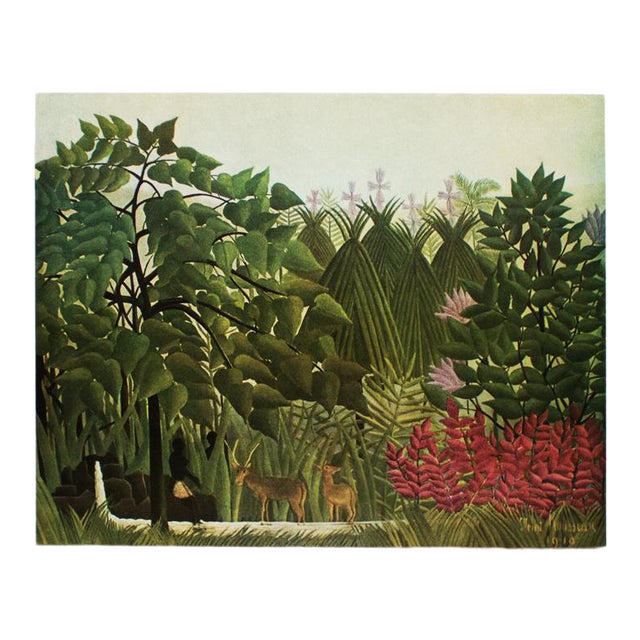1951 After Henri Rousseau, "Waterfall" Original Parisian Photogravure ...