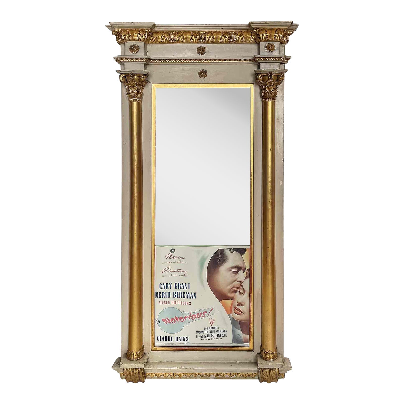 Early 20th Century Antique Gilt Wood and Plaster Theater Lobby Mirror ...