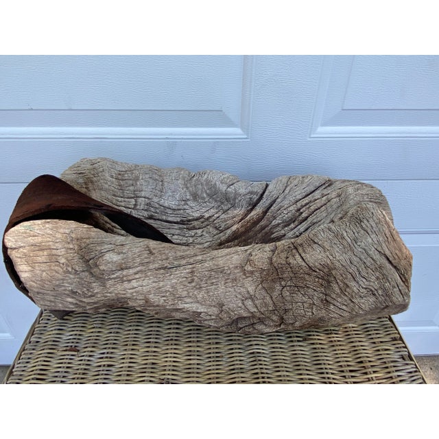 Rustic Antique Wooden Trough | Chairish