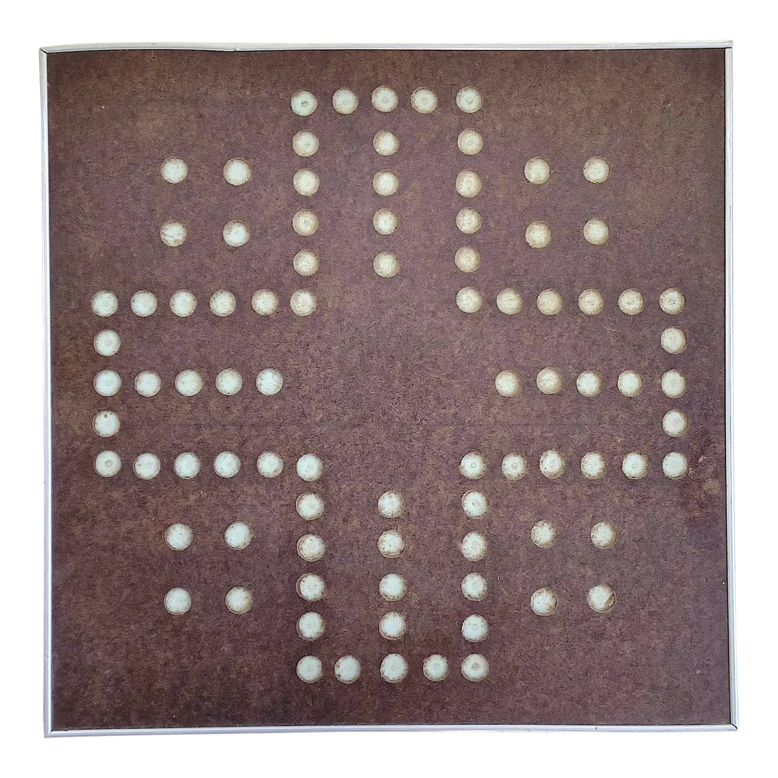 Homemade Wahoo Game Board With Stainless Steel Edge | Chairish