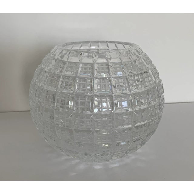 1940s Crystal Rose Vase | Chairish