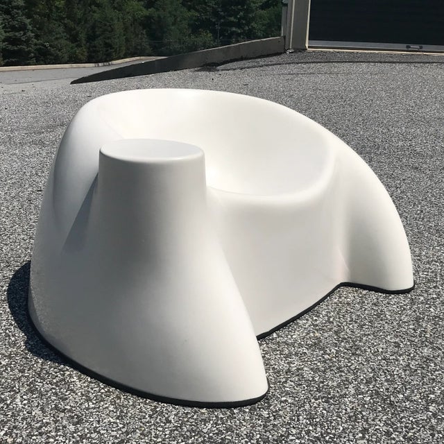 White Fiberglass "Castle Chair" by Wendell Castle | Chairish