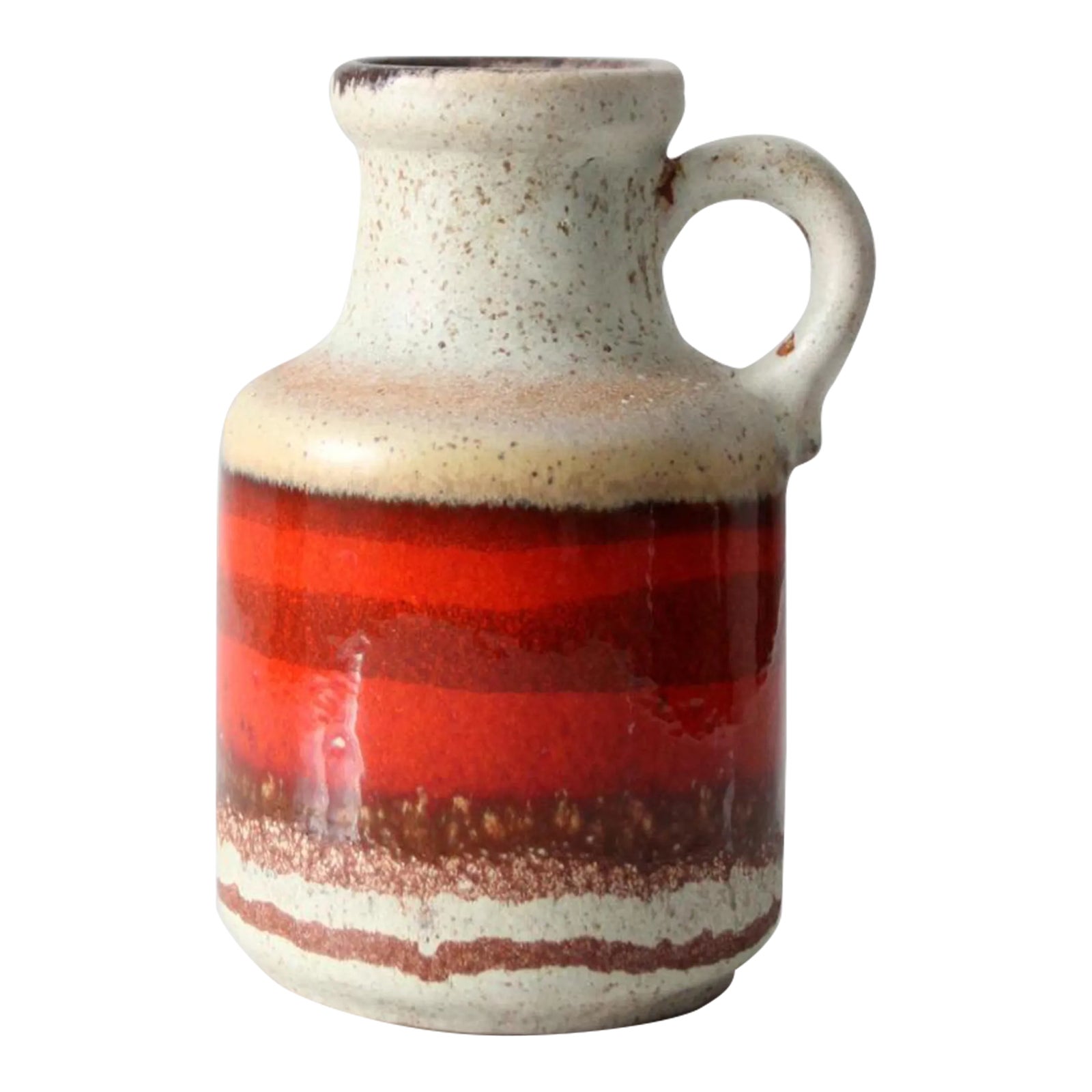 Mid Century Scheurich Fat Lava Vase | Chairish