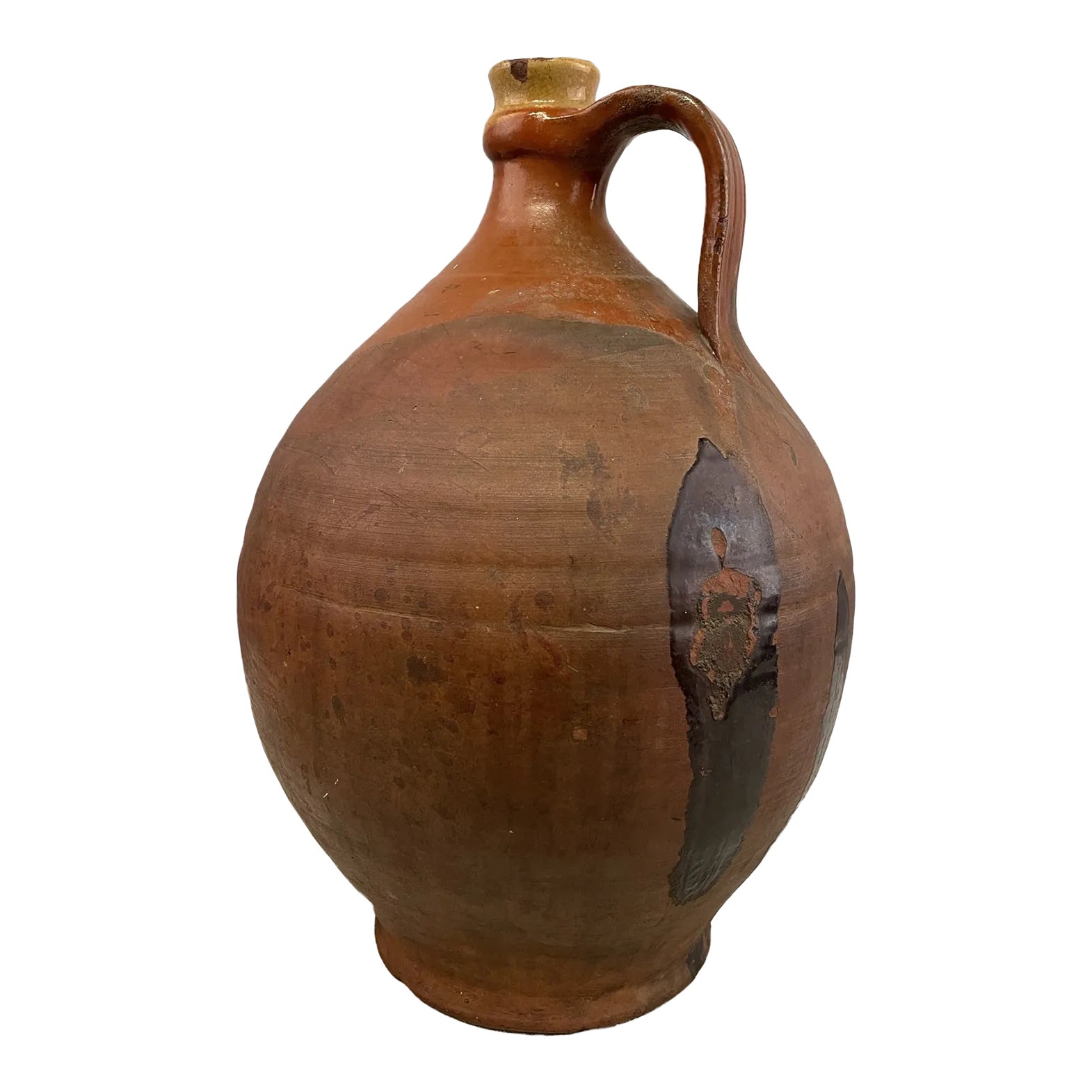 Early 19th Century French Terracotta Water Jug | Chairish