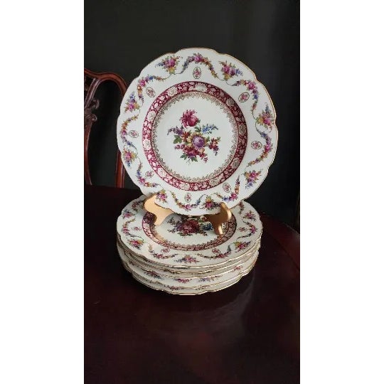 Vintage Dinnerware Dresden Dinnerware Fine Dinner Plates Set of 12 ...